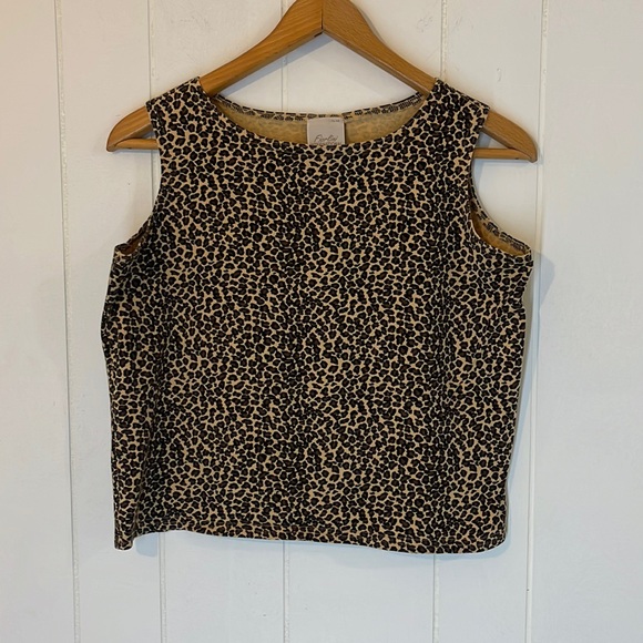 Tops | Vintage Leopard Print Cropped Top | Poshmark